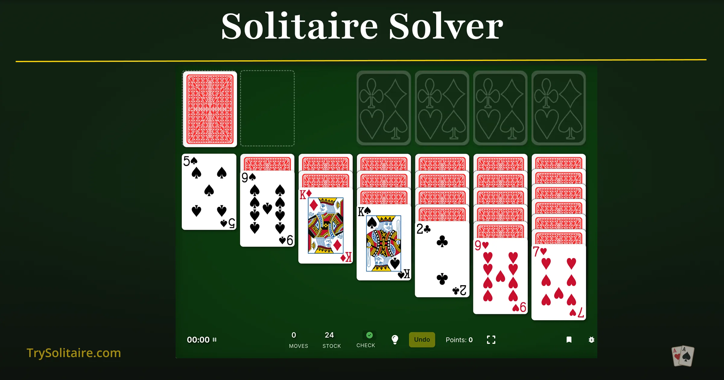 Free Solitaire Solver Online - Check If Your Game Is Winnable | TrySolitaire